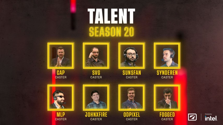 DreamLeague Season 20 talent line up announced | Hawk Live