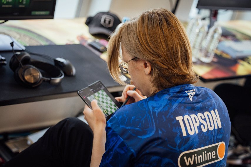 Topson was playing another game right in the middle of The International 2024. Photo | Hawk Live