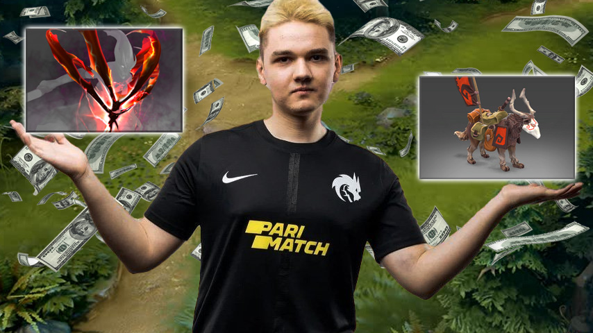 Yatoro impressed everyone with the value of his Dota 2 inventory, showcasing his treasures ...